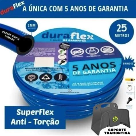 Mangueira Anti Tor O Azul Metros Suporte Tramontina Duraflex