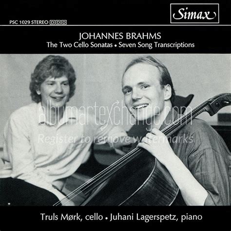 Album Art Exchange Johannes Brahms The Two Cello Sonatas By Truls