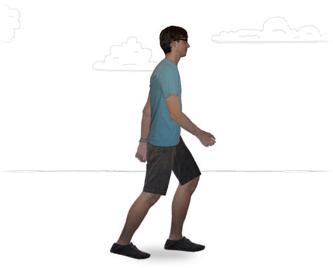 纯css3制作3d人物走路动画特效 二当家的
