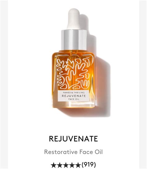 Naked Thriving Rejuvenate Face Oil Ml Beauty Personal Care