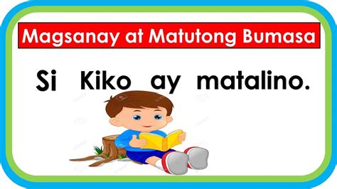 Mag Aral At Matutong Bumasa Ng Pangungusap Pagsasanay Sa Pagbasa Ng