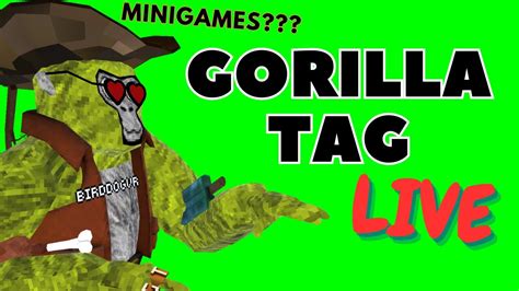 Gorilla Tag Live Playing With Viewers MINIGAMES YouTube