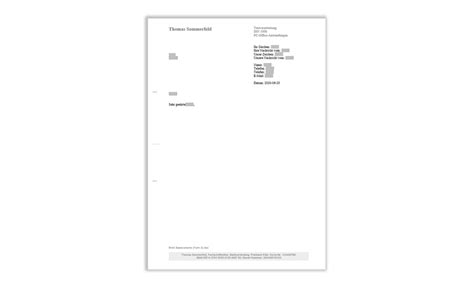Mustervorlage Geschäftsbrief DIN 5008 DIN Media
