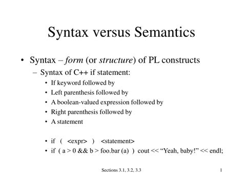 ppt syntax versus semantics powerpoint presentation free download id 9467275