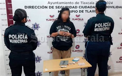 Policía capitalina pone a disposición a mujer por posesión de droga
