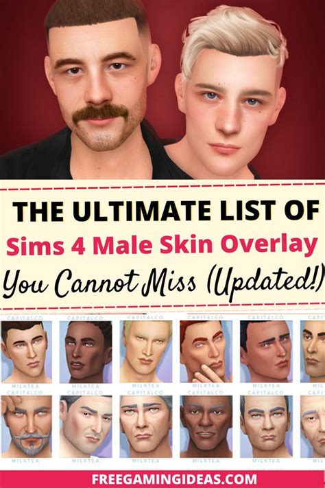 Realistic Sims Male Skin Overlay And Cc Skins You Should Try Today