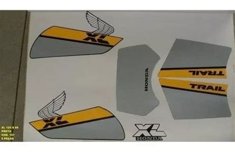 Faixa Xls Moto Cor Preta Kit Adesivos Parcelamento