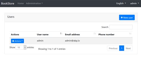 getting started aspnetcore mvc template abp documentation