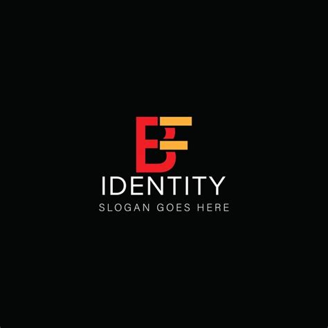 Diseño creativo del logotipo de la letra bf con gráfico vectorial bf