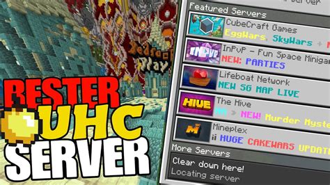 Der BESTE UHC Server Minecraft Bedrock UHC YouTube