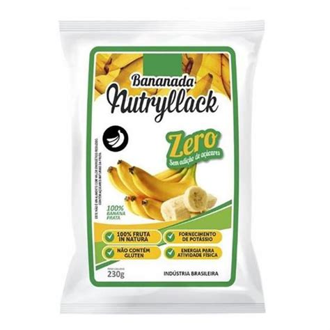 Bananada Bananinha Nutryllack Banabrazil Sem adição de açúcar 10