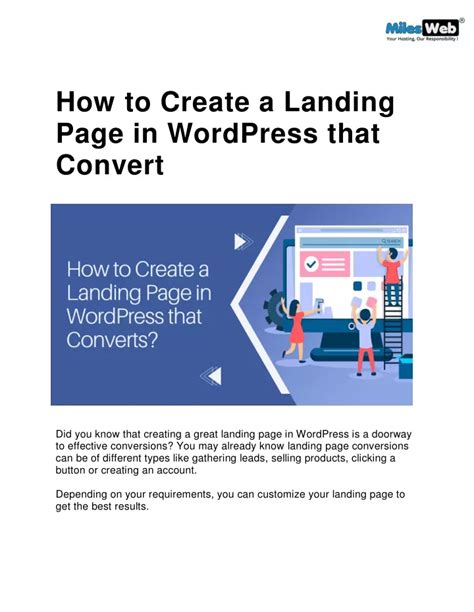 Ppt How To Create A Landing Page In Wordpress That Convert