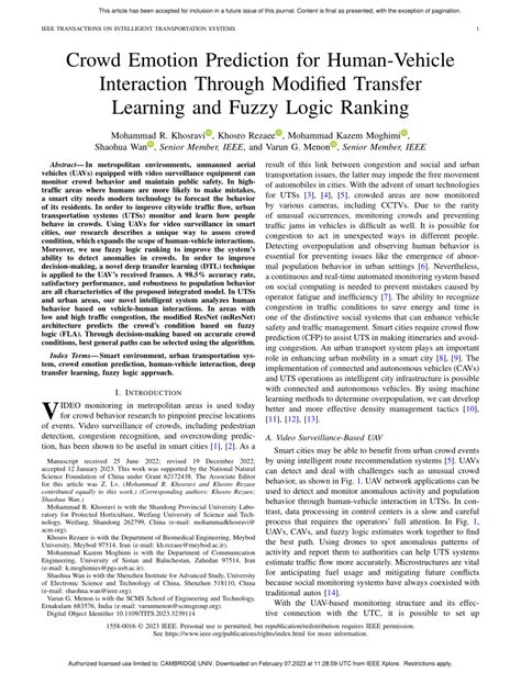 pdf crowd emotion prediction for human vehicle interaction through modified transfer learning