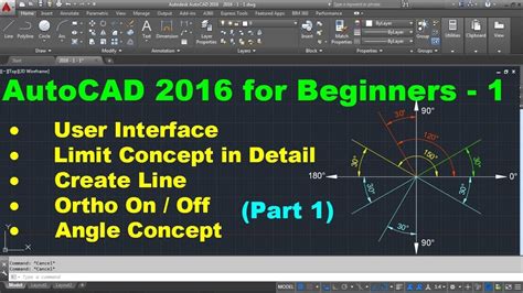 Autocad Tutorial For Beginners Part Of Youtube