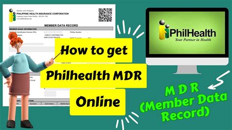 Paano Kumuha Ng MDR Philhealth Member Data Record Online 2023 How