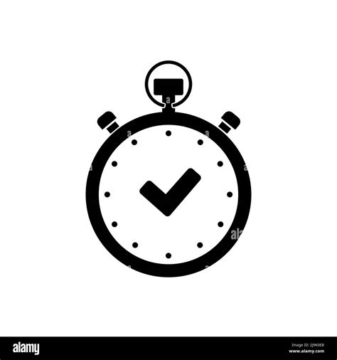 Timer Clock Stopwatch Outline Vector Sign Timer Clock Stopwatch
