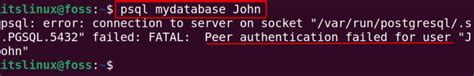 Fix Psql Peer Authentication Failed For User Its Linux FOSS