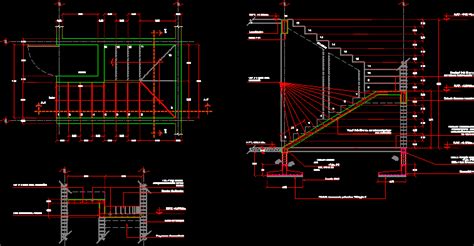 Detalle De Escalera En Autocad Librer A Cad