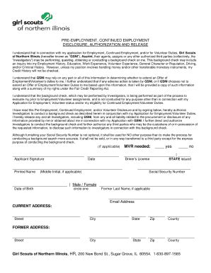 Fillable Online PRE EMPLOYMENT CONTINUED EMPLOYMENT Fax Email Print