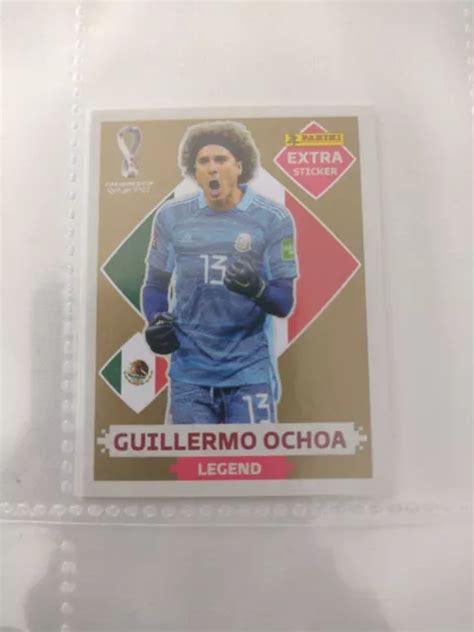 Panini Extra Sticker Fifa World Cup Qatar Guillermo Ochoa Gold Or