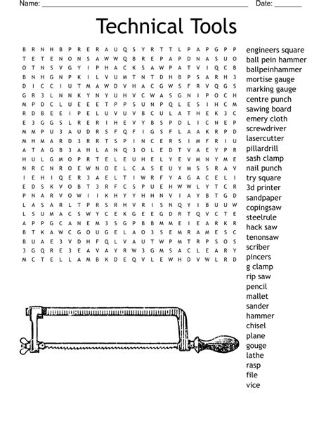 Woodworking Tools Word Search Wordmint