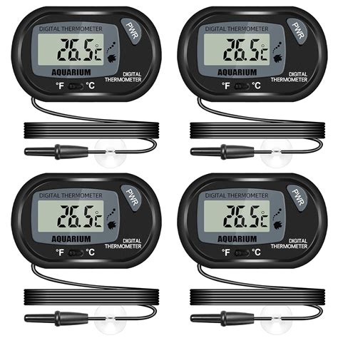 Thlevel Termómetro digital LCD para acuario termómetro para peceras