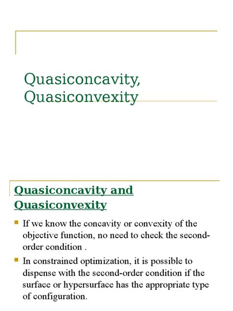 quasi concavity quasi convexity pdf monotonic function mathematical optimization