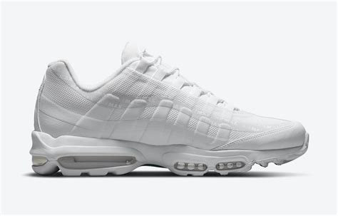 A Clean White Nike Air Max 95 Ultra With Reflective Detailing Sneaker