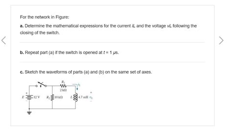 Solved For The Network In Figure A Determine The Chegg
