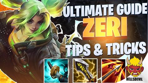 Wild Rift Ultimate Zeri Guide Tips Tricks Guide Build Youtube