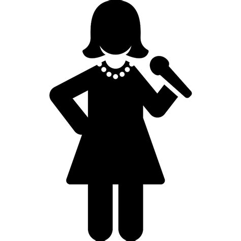 Female Singer Vector Svg Icon Svg Repo
