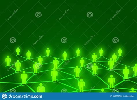 Gente De Conexi n Concepto Social De La Red Fondo Brillante Ilustración