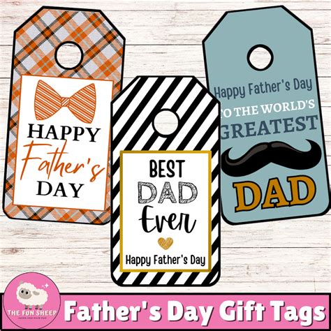 Father S Day Gift Tags Happy Fathers Day Gift Tags For Teacher And