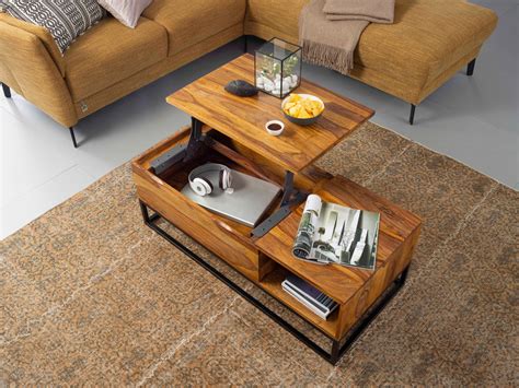 Salontafel 110 X 50 Cm Tafel Salontafel Bruin Massief Houten