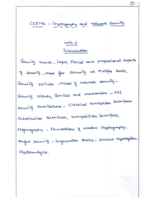 cns unit 1 reg 2017 i cs8792 cryptography and network security mm introduction security