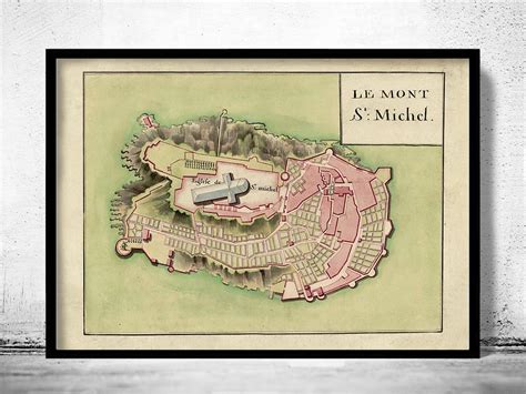 Mont St Michel France Map Bertha Roseanne