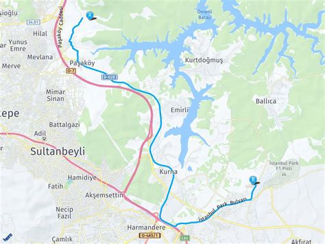 İstanbul Sancaktepe İstanbul Tuzla Okan Üniversitesi arası mesafe