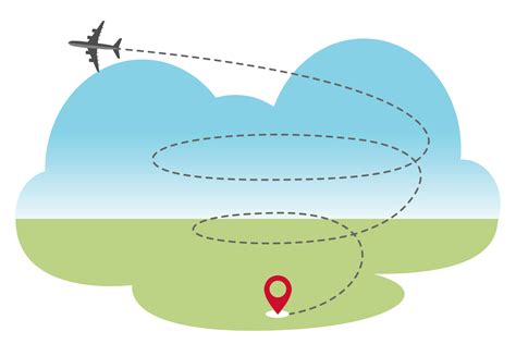 Airplane Routes Travel Icon Travel From Start Point And Dotted Line