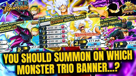SHOULD YOU SUMMON ON EX ZORO Or GEAR 5 EX LUFFY Or NEW SANJI On 4 5