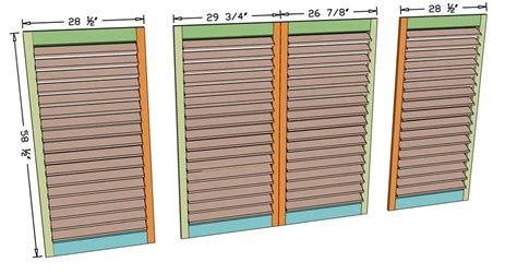 DIY Plantation Shutters From Plywood Plans Interior Shutter Etsy