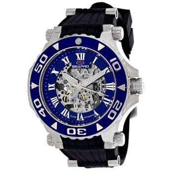 Seapro Meridian World Timer GMT Blue Dial Men S Watch SP7320