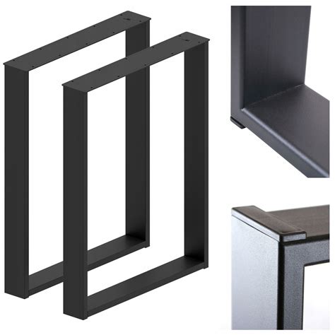 Nogi do Stołu Biurka 72x56cm Metalowe 8x2cm 2 szt 5903890790882