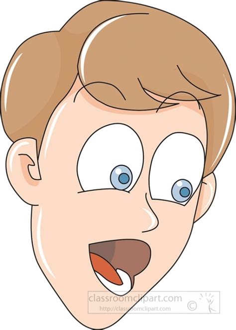 Emotions And Expressions Clipart Surprised Facial Expression Clipart
