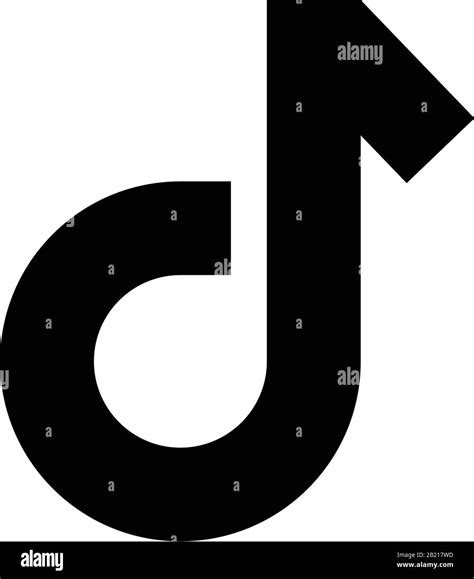 Logo Tik Tok Banque D Images Noir Et Blanc Alamy