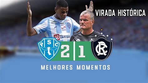 Paysandu X Remo Paraz O Melhores Momentos Hd Youtube