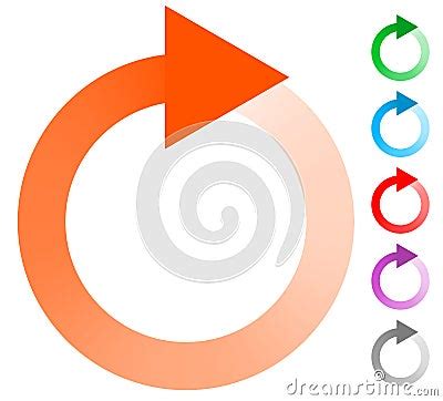 Circular Arrow Circle Arrow Icon Rotation Restart Twist Turn