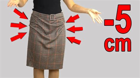 Sewing Trick How To Easily Redesign And Shrink A Skirt That Is Too