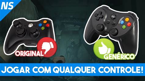 Como usar CONTROLE GENÉRICO no WINDOWS tutorial gameplay YouTube