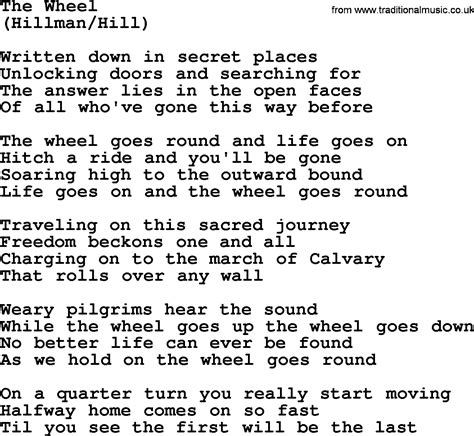 The Wheel By The Byrds Lyrics With Pdf
