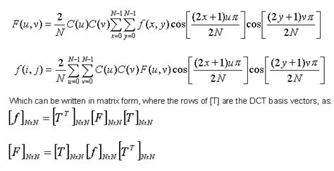 [solved] discrete cosine transform dct implementation c 9to5answer